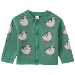 Topomini Newborn Strickjacke mit Tier-Allover