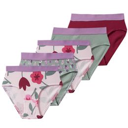 Yigga 5 Mädchen Pantys mit Rippstruktur