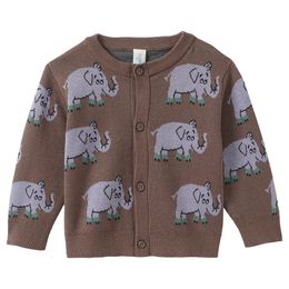 Topomini Baby Strickjacke mit Tier-Allover