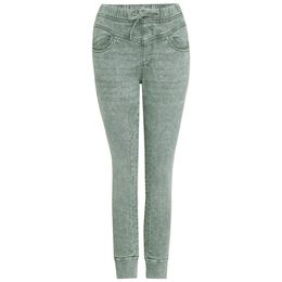 Gina Damen Jeggings mit Used-Waschung