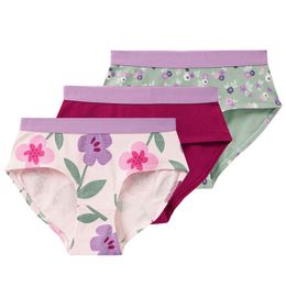 Yigga 3 Mädchen Pantys mit Rippstruktur