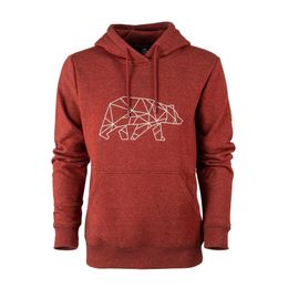 Forsberg Sweatshirt 'Pettarson Hoodie mit Logo' male Red size XS
