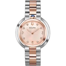 Bulova Analog Watch female Gold size One Size