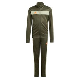 adidas Performance Trainingsanzug 'Tiro 25 Essentials' Jungen Größe 140 khaki / oliv / orange