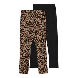 ABOUT YOU Leggings girl Beige, Black size 134/140