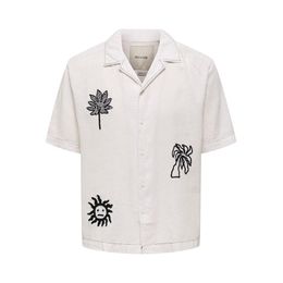 Only & Sons Only & Sons Button Up Shirt 'ONSCaidenly' male White size XS