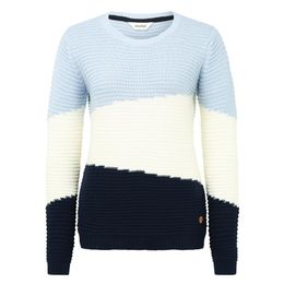 oxmo Pullover 'Olma' Damen Gr&ouml;&szlig;e L navy / hellblau / wei&szlig;