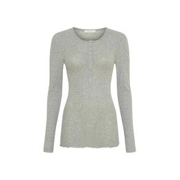 Seamless Basic Shirt 'Granddad' female Grey size S/M