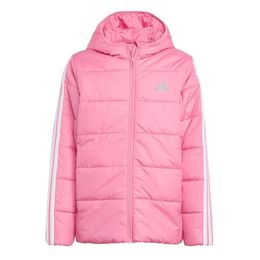 adidas Sportswear Sportjacke 'Essentials' Jungen Gr&ouml;&szlig;e 140 hellpink / wei&szlig;