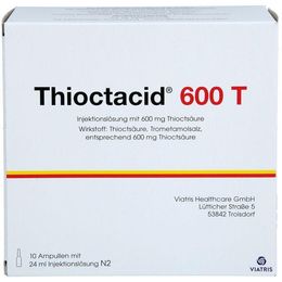 Thioctacid 600 T Injektionslösung 10X24 ml