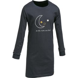 Erwin Müller Erwin Müller Single-Jersey Kinder-Nachthemd in anthratzit | Gr.: 164