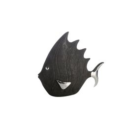 Gilde Figur "Fisch" in Schwarz - H. 33 cm - B. 36 cm | Gr.: onesize