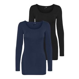 V&eacute;ro Moda Vero Moda 2er-Pack Top in Black Iris | Gr.: XS