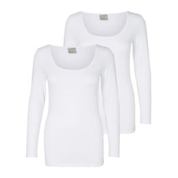V&eacute;ro Moda Vero Moda 2er-Pack Top in Bright White | Gr.: XS