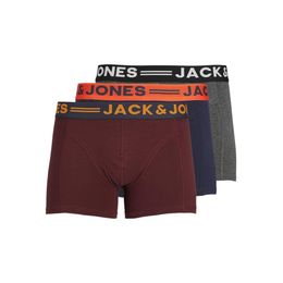 Jack & Jones Jack & Jones 3er-Pack Trunks in Burgundy | Gr.: S
