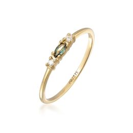 Elli Ring 375 Gelbgold in Gr&uuml;n | Gr.: 52