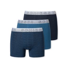 Schiesser Boxershort 3er Pack in Blau | Gr.: 140