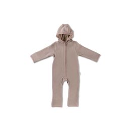 Hofbrucker Wollwalk-Overall in Beige | Gr.: 74/80