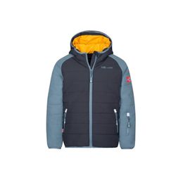 Trollkids Ski- und Winterjacke "Hafjell" in Schwarz/Stahlblau/Mango | Gr.: 152