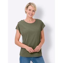 Sieh an! Kurzarm-Shirt in khaki | Gr.: 46