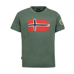 Trollkids T-Shirt "Oslo" in Khakigrün | Gr.: 116