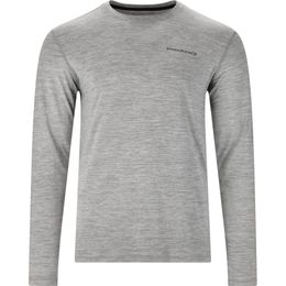 Endurance Abdon Melange L/S Tee Bekleidung Herren grau M