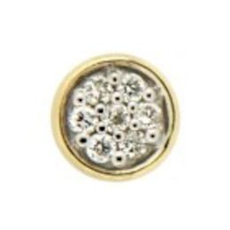 Firetti Single-Ohrstecker »Schmuck Geschenk Gold 333 Ohrschmuck einzeln Solitär« mit Brillant - Krappenfassung gelbgoldfarben-weißgoldfarben 5 mm...