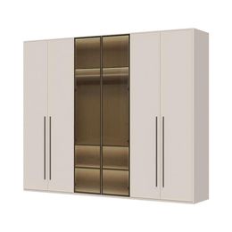Places of Style Dreht&uuml;renschrank &raquo;Opera Parsol-Glast&uuml;ren, LED-Innenbeleuchtung, mit und ohne Kranz&laquo; Glast&uuml;ren, UV-Lack, LED-Innenbeleuchtung,...