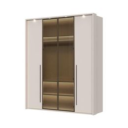 Places of Style Dreht&uuml;renschrank &raquo;Opera Parsol-Glast&uuml;ren, LED-Innenbeleuchtung, mit und ohne Kranz&laquo; Glast&uuml;ren, UV-Lack, LED-Innenbeleuchtung,...