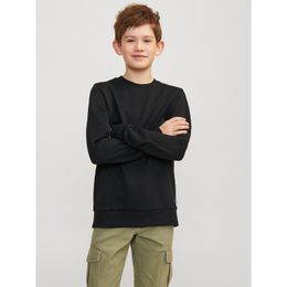 Jack & Jones Jack & Jones Junior Jungen Sweatshirt &raquo;JJEBRADLEY einfach kombinierbar, pflegeleicht&laquo;, unifarben, casual, regular fit, Sweatware, Rundhals schwarz 176