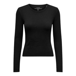 Only Langarmshirt »ONLEASY L/S O-NECK TOP BOX JRS« Black XS XS Basic Shirt von Only