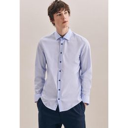 Seidensticker Businesshemd »Schwarze Rose« Slim 1/1 Kentkragen Uni hellblau XL (43) - normale Ärmellängen normale Ärmellängen XL (43) Passform: Slim