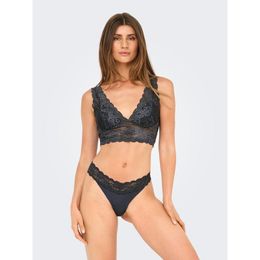 Only Spitzentop »ONLCHLOE – Spitzen-Bra mit gepolsterten Cups und Stretch« regular fit, feminin, Spitze, Kunstfaser, V-Ausschnitt Periscope