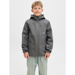 Jack & Jones Jack & Jones Junior Jungen Softshelljacke &raquo;JJTHEO wasserabweisend und pflegeleicht f&uuml;r Alltag&laquo; mit Kapuze unifarben, modisch, regular fit, Web, Kapuze
