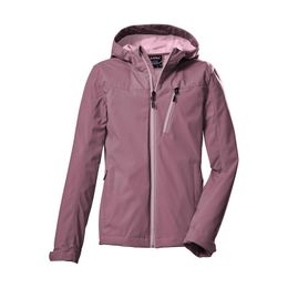 Killtec Softshelljacke »KOS 235 GRLS SFTSHLL JCKT« Wind- u. wasserabweisende Kinder-Softshelljacke, 10.000 mm Wassersäule rauchrosa 164 164...