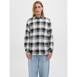 Jack & Jones JACK & JONES Langarmhemd »JJJAMES BUFFALO SHIRT LS« Cloud Dancer L - N-Gr N-Gr L Cooles Hemd von Jack & Jones