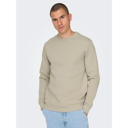Only & Sons ONLY & SONS Sweatshirt »ONSCERES CREW NECK NOOS« Silver Lining L L Sweatshirt von Only & Sons