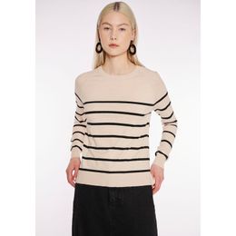 Haily's HAILY’S Rundhalspullover »LS P SK Li44ka« beige/black stripe S S Pullover von HaILY’S in bester Marken-Qualität