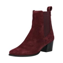 Caprice Stiefelette »Stiefelette Veloursleder« Bordeaux 41 41 Verschluss: Reißverschluss