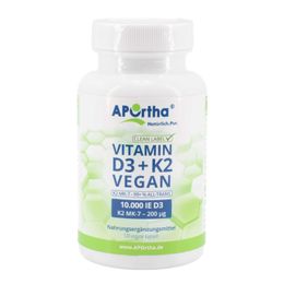 Aportha D3 10.000 I.E.+K2 MK-7 Cyclo 200 &mu;g vegan 120 St