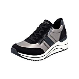 Remonte Sneaker Damen Gr&ouml;&szlig;e 44 grau / schwarz / silber