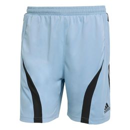 adidas originals Shorts 'Teamgeist Adicolor' Herren Größe 52/54 hellblau / schwarz