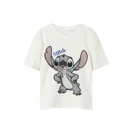 name it T-Shirt 'NKFAKUN STITCH' Mädchen Größe 158/164 blau / hellgrau / schwarz / weiß