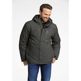 Funktionsjacke Bison "Bison Funktionelle Jacke", Herren, Gr. 4XL, dk army, Obermaterial: 100% Polyester; Füllung: 100% Polyester, Jacken