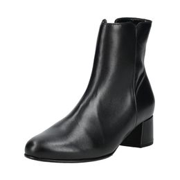 Stiefelette Gabor "Gabor Stiefelette Nappaleder", Damen, Gr. 41, schwarz (schwarz, schwarz), Nappaleder, Schuhe Stiefelette