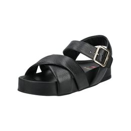 H&ouml;gl Plateausandaletten H&Ouml;GL "H&ouml;gl Sandalen Leder", Damen, Gr. 38, schwarz, Leder, Schuhe