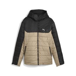 Winterjacke Puma "Essentials Wattierte Kapuzenjacke Herren", Herren, Gr. M, beige (ice coffee beige), Obermaterial: 100% Polyester; Futter: 100% Polyester; F&uuml;llung: 100% Polyester; Seitentasche &ndash; Oben: 100% Polyester; Seitentasche &ndash; Unten: 100% Polyester, Jacken Winterjacke
