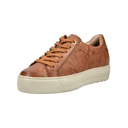 Paul Green Damen Sneaker "Paul Green Sneaker Glattleder", Gr. 42,5cognac, Glattleder, Schuhe