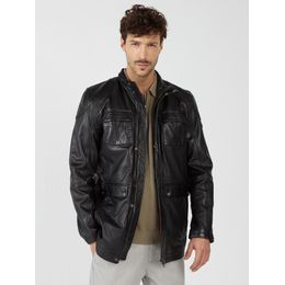 Lederjacke JCC "31024406", Herren, Gr. 48, schwarz, Obermaterial: 100% Lammnappaleder; Futter: 100% Baumwolle; Ärmelfutter: 100% Polyester, Jacken