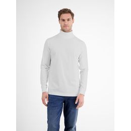 Sweatshirt Lerros "Lerros Rollkragenshirt aus weicher Baumwolle", Herren, Gr. XL, wei&szlig; (broken wei&szlig;), 100% Baumwolle, Sweatshirts Sweatshirt